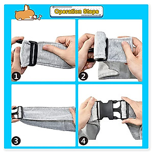 Kanemc Dog Sling Carrier for Small Dogs Cat Puppy Pets Up to 16.5lbs, Comfy Hard Bottom Support, Adjustable Padded Shoulder Strap, Hands-Free Dog Carrier Sling Bag for Outdoor Travel