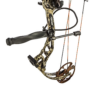 Trophy Ridge Blitz 6" Archery Bow Stabilizer with Wrist Sling and Leather Mount - Constructed of Noise and Vibration Dampening Rubber, Improved Bow Balance, Easy Installation, Rugged Durability, Black