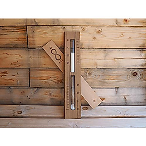 HSE Cedar Box Sauna Sand Timer - 15 Minutes - Choose Your Sand Color (15 Minutes, White)