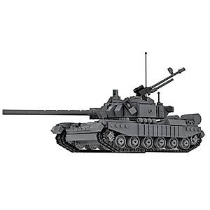 Topoo Tank Building Kit WW2 Military War Battle Tank Sets Army Vehicles Model - T-72 Russian Main Battle Tank, 776 PCS