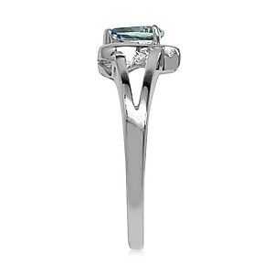 Silvershake Simulated Color Change Alexandrite 925 Sterling Silver Angel Wings Ring Size 6