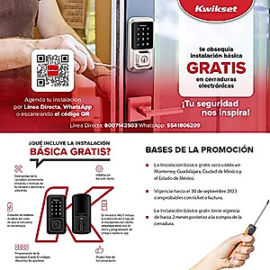 kwikset Electronic Deadbolt Keyless Entry Nickel Touch Screen