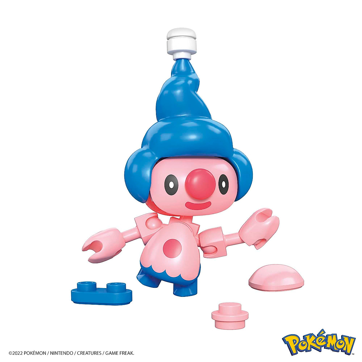 Mega Pokemon Mime Jr. Building Set with 24 Compatible Bricks and Pieces and Poke Ball, Toy Gift Set for Ages 6 and up
