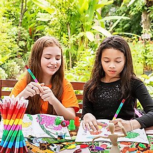 BenLouis 96Pcs Jungle Safari Party Favors Zoo Animals Coloring Books Crayons Sticker Stampers Slap Bracelets Set Bulk Classroom Prizes for Kids Wild One Party Baby Shower Goodie Bags Fillers