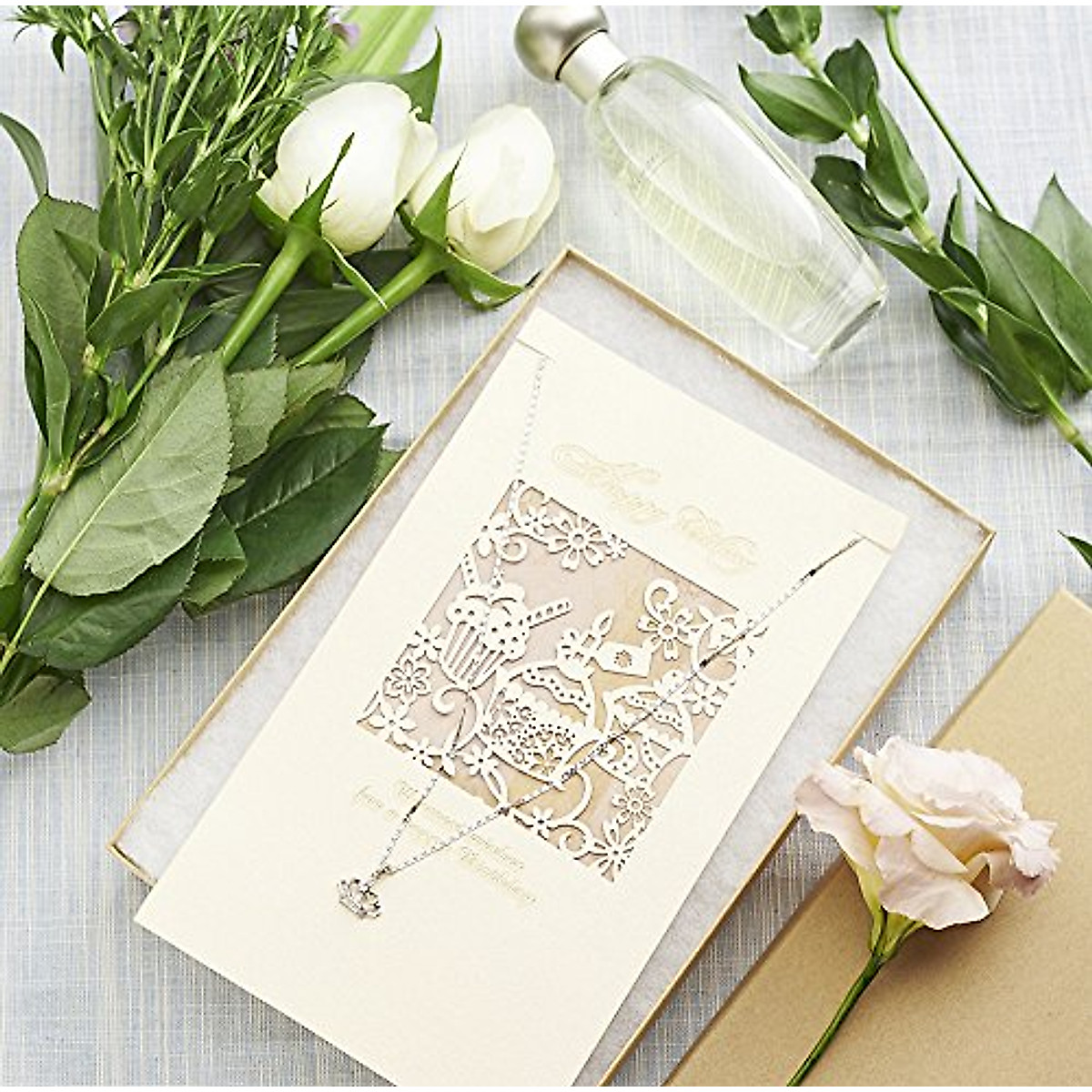 MESHA Cardboard Paper Box for Jewelry and Gift 8x5.5x1.25 Inch Thick White Paper Box With Cotton Lining (Brown-10Pcs)