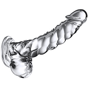 9 Inch Realistic Dildo Sex Toys - Clear Dildos Adult Toy with Suction Cup Hands Free for G Spot Anal Stimulation, Silicone Thick Penis for Women Men, Adult Toys for Beginner and Couple