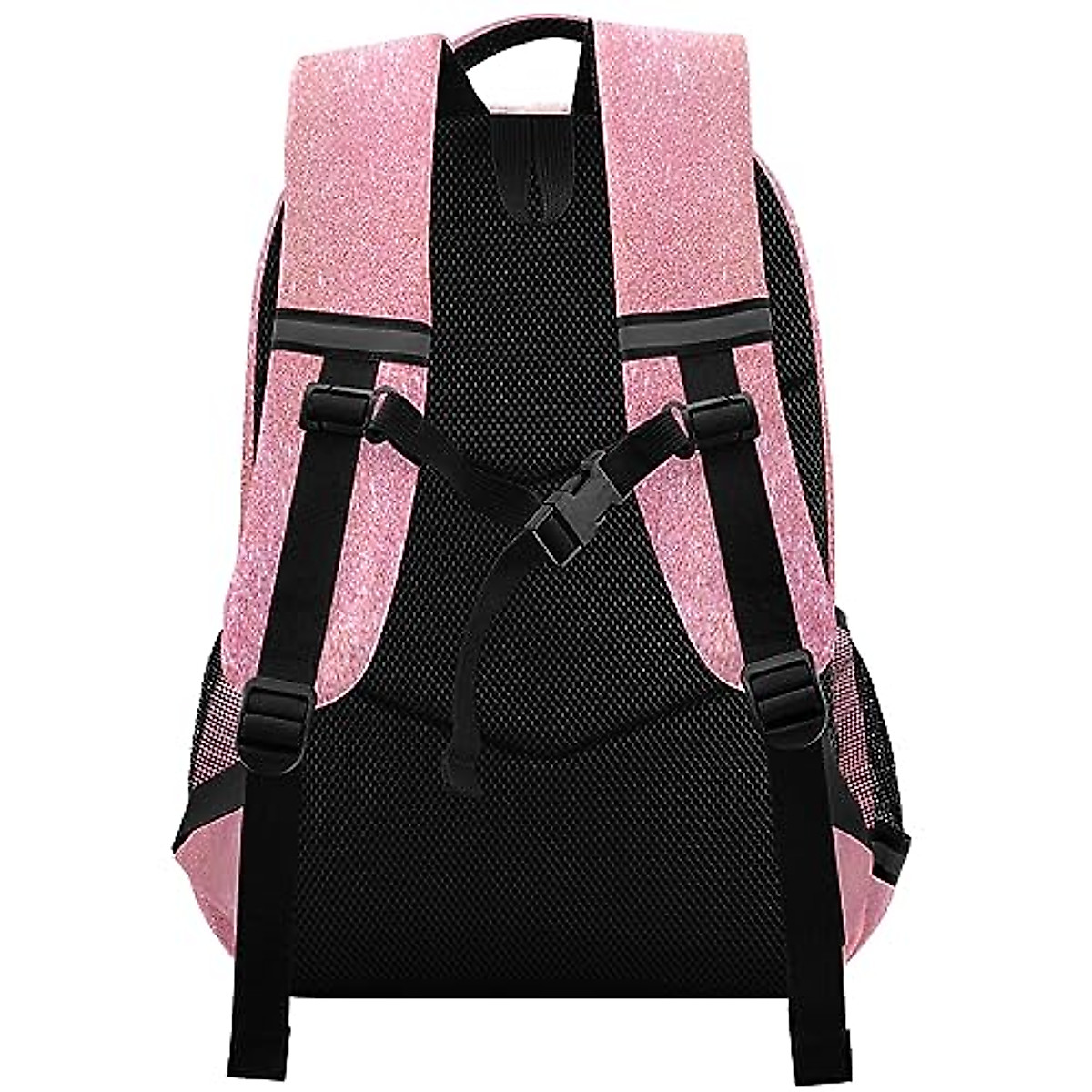 Eionryn Sparkly Pink Glitter Backpack Unicorn Galaxy Laptop Backpacks Book Bags Water Resistant Daypack Durable College Shoulder Bag Sports Travel Day Pack