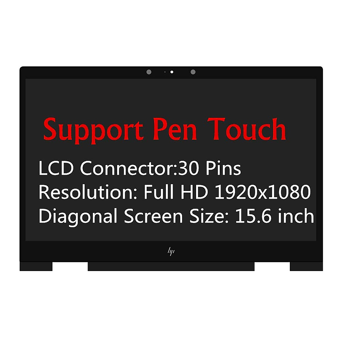 NBPCLCD 15.6" FHD LED LCD Display Touch Screen Assembly w/Digitizer Board Bezel Replacement for HP Envy X360 15-BP000 15-BP100 15M-BP000 15M-BP100 15T-BP000 15T-BP100 15Z-BQ100 15-BQ000 15-BQ100
