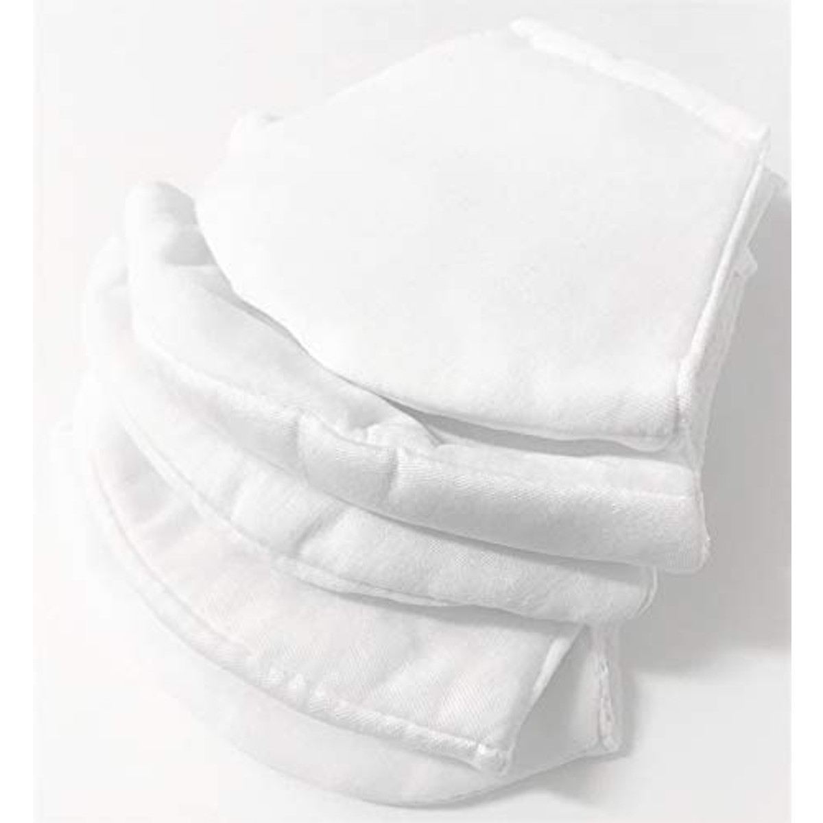 (5 Pack) Reusable and Washable Cotton 3 Layer Face Mask Adult - White