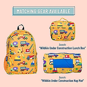 Wildkin 15-Inch Kids Backpack for Boys & Girls, Perfect for Early Elementary, Backpack for Kids Features Padded Back & Adjustable Strap, Ideal for School & Travel Backpacks (Under Construction)
