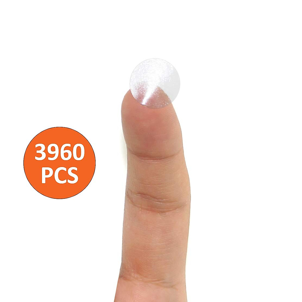 3960 Pcs Round Clear Stickers 0.5 inch Small Transparent Circle Labels for Retail Package Mail Wafer Seal Labels Dot Self Adhesive Stickers Envelope Seals