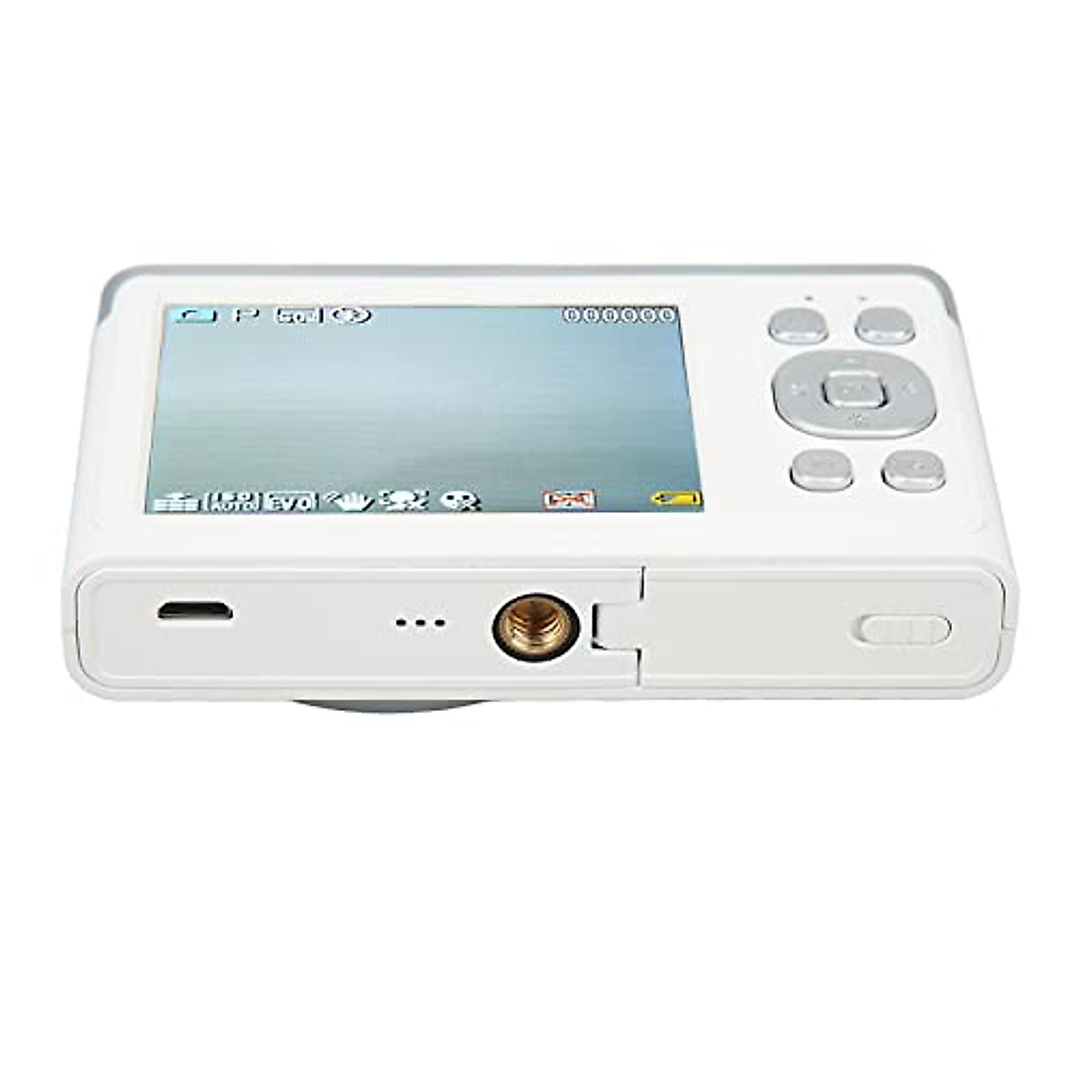 Digital Camera, 2.88in IPS HD Screen 50MP Pixels Portable Camera LED Fill Light AF Autofocus for Video Recording (White)