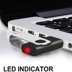 Flash Drive 8GB 5 Pack USB 2.0 Thumb Drive Jump Drive Pen Drive Bulk Memory Sticks Zip Drives Swivel with Led Light Keychain Design Yellow/Red/Blue/Green/Black (5 Pcs Mixed Color)