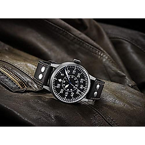 Laco Paderborn Type B Dial Swiss Automatic Pilot Watch with Sapphire Crystal 861749