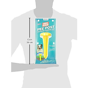 Simple Solution Pee Post Outdoor Potty Training Aid | Pheromone-Infused Yard Stake with GO HERE™ Technology | 13 Inch Stake