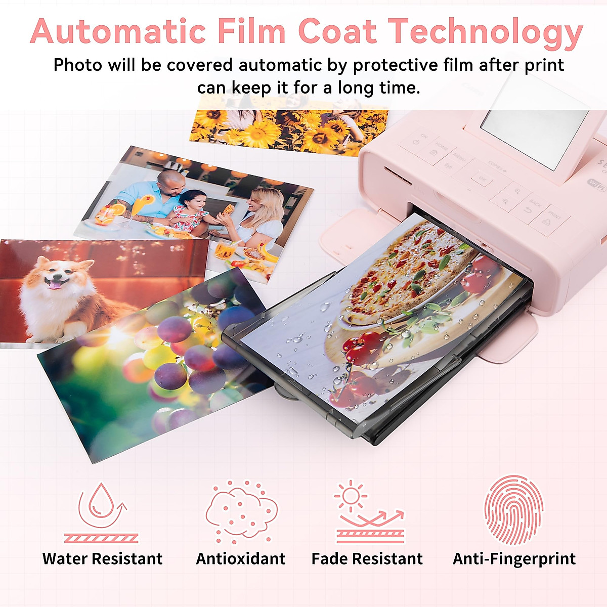 Wonfoucs Compatible for Canon Selphy CP1300 CP1500 Ink and Paper, Compatible for CP1200 CP1000 CP910 CP900 CP810 CP760 CP770 CP780, KP-108IN 3 Color Ink Cartridges and 108 Sheets 4x6 Photo Paper