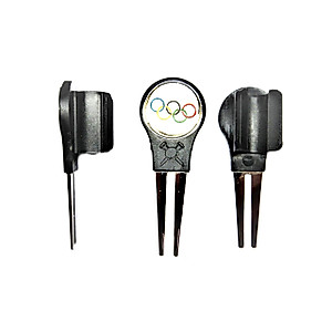 Putter Mounted Divot Tool and Ball Marker - Olympic Rings