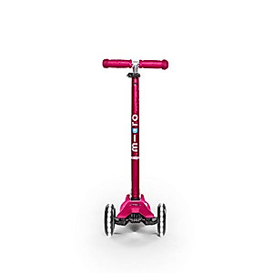 Micro Kickboard - Maxi Deluxe LED - Three Wheeled, Lean-to-Steer Swiss-Designed Micro Scooter for Kids with Motion-Activated Light-Up Wheels for Ages 5-12
