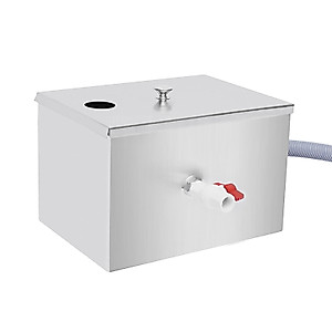 Fenteer Stainless Steel Grease Trap for Effective Kitchen Waste Management