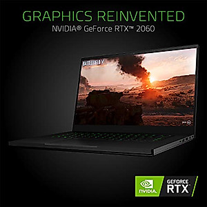 Razer Blade 15 Gaming Laptop 2019: Intel Core i7-9750H 6 Core, NVIDIA GeForce RTX 2060, 15.6" FHD 1080p 144Hz, 16GB RAM, 512GB SSD, CNC Aluminum, Chroma RGB Lighting, Thunderbolt 3