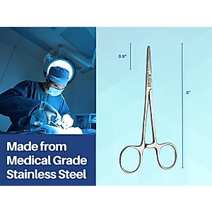 Artery Forceps Straight 5 inches Mosquito Orthodontic Dental Surgical hemostat by Wise LINKERS