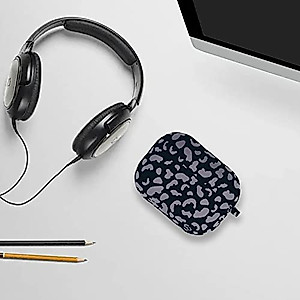 KOUJAON AirPods Pro Case Cover Soft Silicone Protective Skin with Keychain Cute Printed AirPods Pro Wireless Charging Case 2019 Full-Body Shockproof Shell for Women Men (Grey Cheetah)