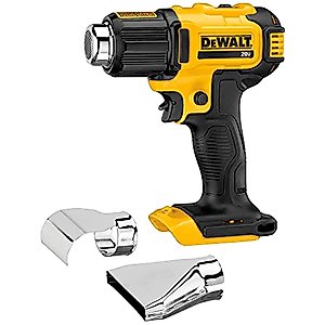 DEWALT 20V MAX Heat Gun, Cordless, Up to 990 Degrees, 42 Minutes of Run Time, LED Light, Bare Tool Only (DCE530B)