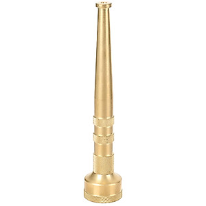 STYDDI 6" Brass Garden Water Hose Nozzle, Jet Stream Hose Nozzle with 3/4-Inch, 7 GPM 80 PSI, High Pressure Super Sweeper Nozzle For Clean Patios, Driveways, Sidewalks, Yard, Vehicles, Deck