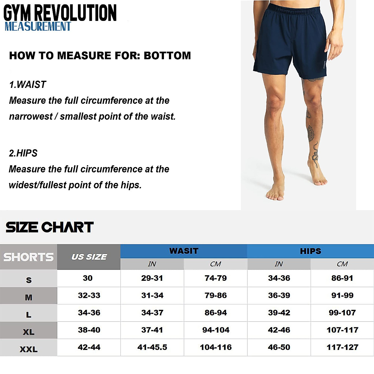 GYM REVOLUTION Men's 5 Pack Workout Running Quick Dry Gym Training Shorts with Pockets Black Grey Dark Grey Navy Blue Army Green M