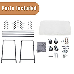 STORAGE MANIAC 3-Section Laundry Sorter with Foldable Ironing Board, Heavy-Duty Rolling Laundry Cart with and Removable Bags, Triple Laundry Hamper with Wheels, Laundry Sorter with Top Shelf, Grey