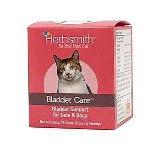 Herbsmith Bladder Care- Bladder Support for Cats- Urinary Tract Cat Supplement – Maintains Kidney Health for Cats– 75g