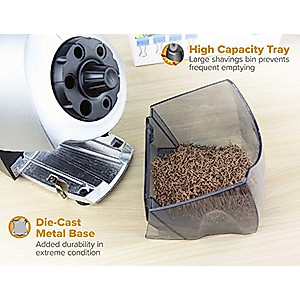 Stanley Bostitch SuperPro6 Commercial Pencil Sharpener with 6 Holes and Industrial Motor, Gray (EPS12HC)