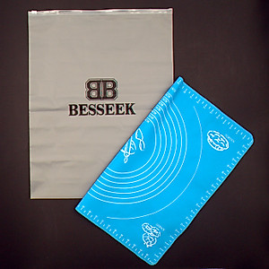 Silicone Baking Mat,15.7x19.7 Inches Extra Large Food Grade Reusable Nonstick pad, Heat Resistance Table Placemat Board for Pastry Dough Pastry Fondant, for Halloween Christmas New Year Party Supplies