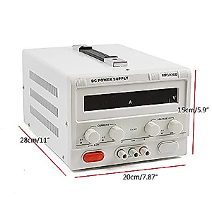 DC Power Supply, MP3020D 0-30V 0-20A Digital LED Regulated Variable Lab DC Bench Power Supply Adjustable Forced Air Cooling with Power Line