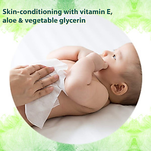 WipEssentials Baby Wipes unscented (for Sensitive Skin) 960 Count - 12 Pack of 80 Count