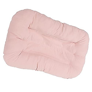 Baby Sleeping Lounger, Detachable Newborn Bassinet Neck Support Uterus Shape Soft Cotton for Home Use (Pink)