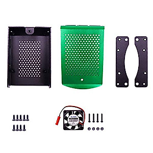 Raspberry Pi Wall Mount Metal case (Raspberry Pi 4, Green/Black)
