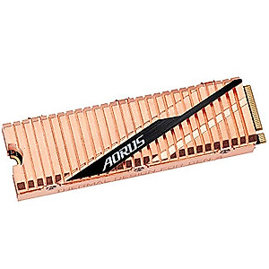 GIGABYTE AORUS NVMe Gen4 M.2 1TB PCI-Express 4.0 Interface High Performance Gaming, Full Body Copper Heat Spreader, Toshiba 3D NAND, DDR Cache Buffer, SSD GP-ASM2NE6100TTTD