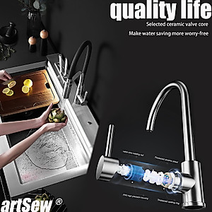 artSew 35mm Faucet Cartridges Replacement Parts Bathroom Shower Head Single Handle Faucet Water Ceramic Valve Pressure Balancing Kitchen (2 Pack)