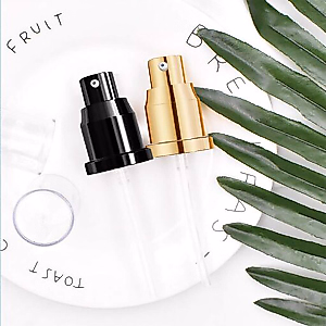 LUFOX 2Pcs Foundation Pump for Maybelline Fit Me Liquid Foundation (Gold+Black)