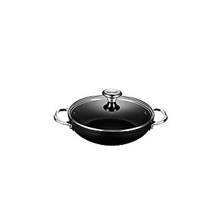 Le Creuset Toughened Nonstick Shallow Casserole/Braiser with Glass Lid, 2.5 qt.