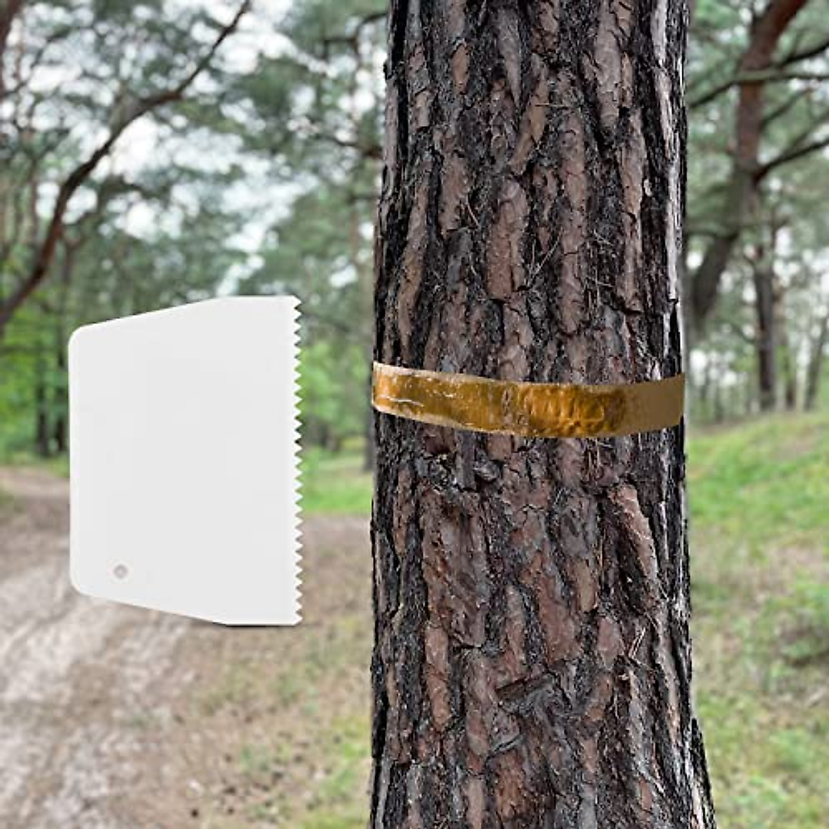 DLUGOPIS adhesive spreader notched Glue Spreader adhesive barrier spreader plastic trowel notched 3/16 Inch Inch Tooth, Hardwood Flooring Spreader spread epoxy (2)