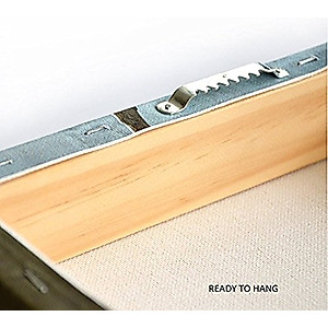 BoxColors - XLARGE 30"x 70" 5 Panels 30"x14" Ea Art Canvas Print Houston Texas skyline Black & white Wall Home decor (framed 1.5" depth)