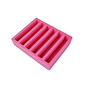 Polar Whale 2 Nail Polish Drawer Organizers Tray Durable Pink Foam Washable Waterproof Insert for Home Bathroom Bedroom Office 8.9 x 10.9 Each Holds up to 36