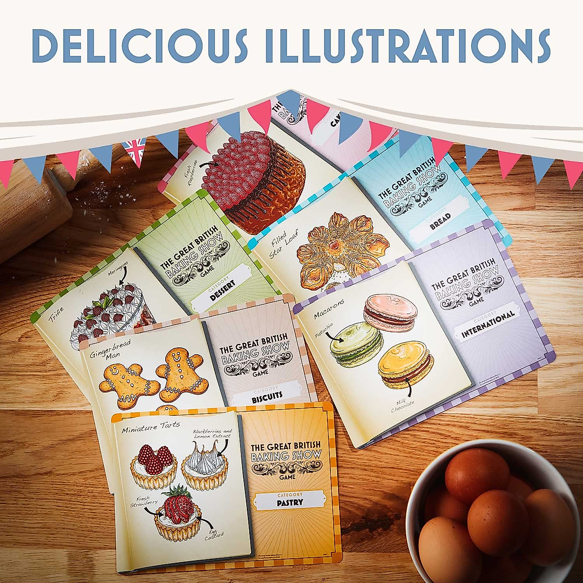 Ravensburger The Great British Baking Show Game - Fun and Fast-Paced Board Game | Perfect for Family and Friends | Great Gift for Gamers and Bakers | Suitable for Ages 10 and Up