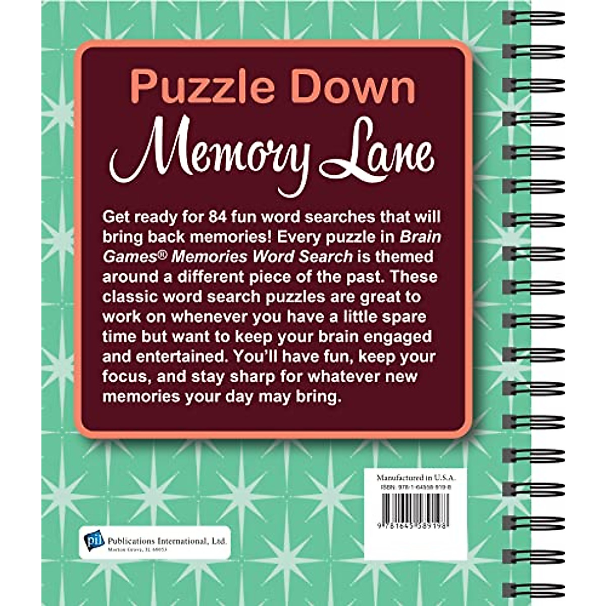 Brain Games - Memories Word Search