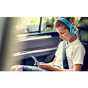 eKids Ryans World Kids Bluetooth Headphones, Wireless Headphones with Microphone Includes Aux Cord, Volume Reduced Kids Foldable Headphones for School, Home, or Travel
