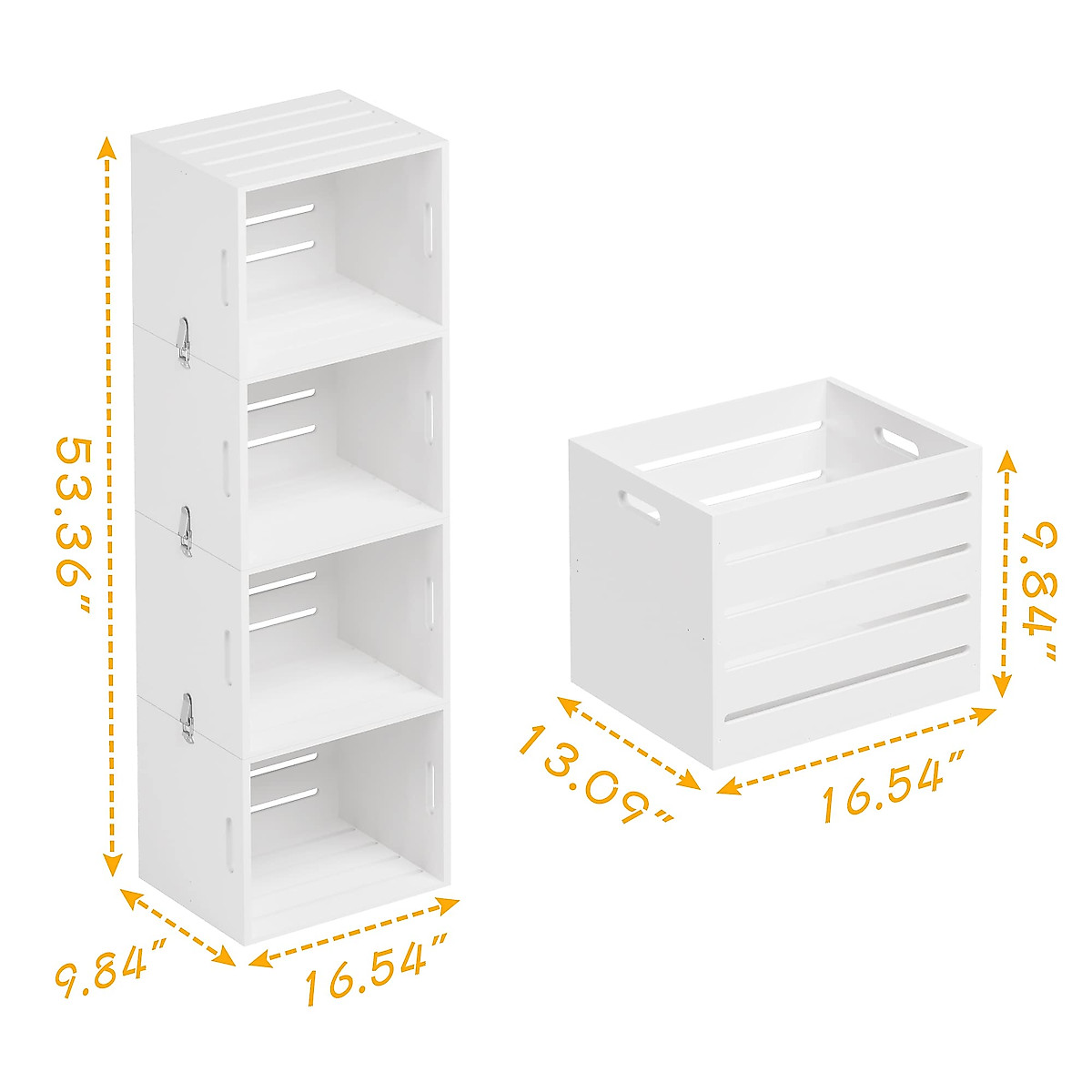 Timy 4-Tier Adjustable Kids Bookshelf Wood Book Storage Toy Storage Organizer Practical Book Storage Rack for Bedrooms Study Rooms Playrooms