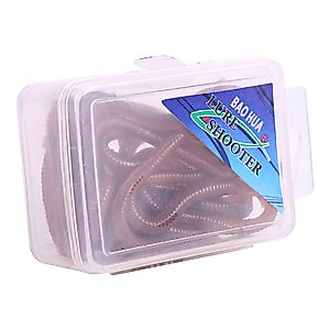 Worm Fishing Lure, Soft Fish Bait Tackle Rig Grub Hook for Bass Trout Fishing Plastic Worms For Bass Fishing Bass