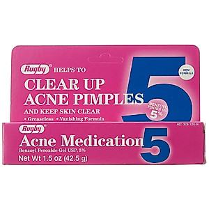 RUGBY BENZOYL PEROX GEL/ACNE MED 5% BENZOYL PEROXIDE-5% White 42.5GM UPC 305361055561
